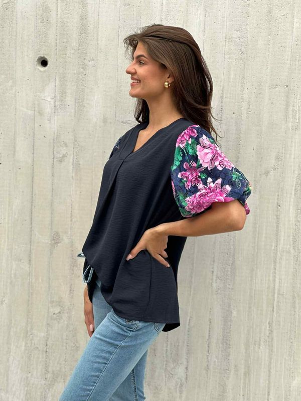 Becca Bluse Marine Blå - Pepper.no